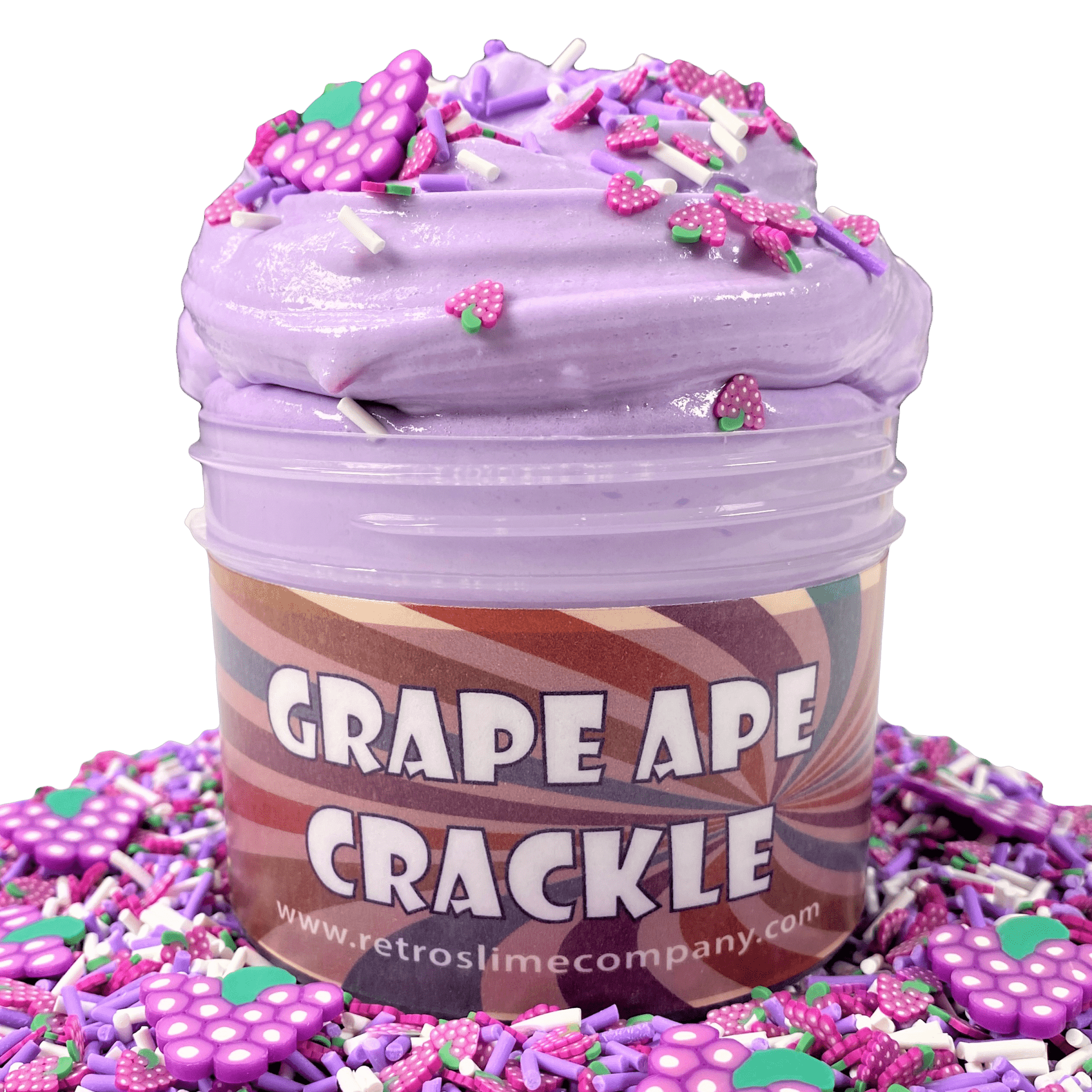 Grape Ape Crackle Slay Slime - Retro Slime Company