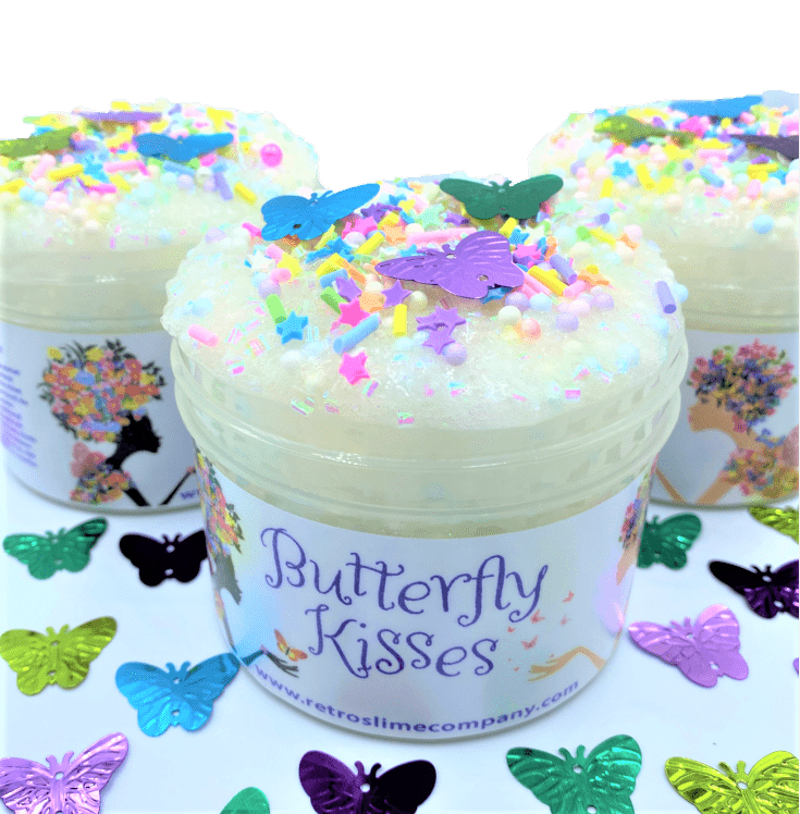 Butterfly Kisses Bingsu Semifloam Slime - Retro Slime Company
