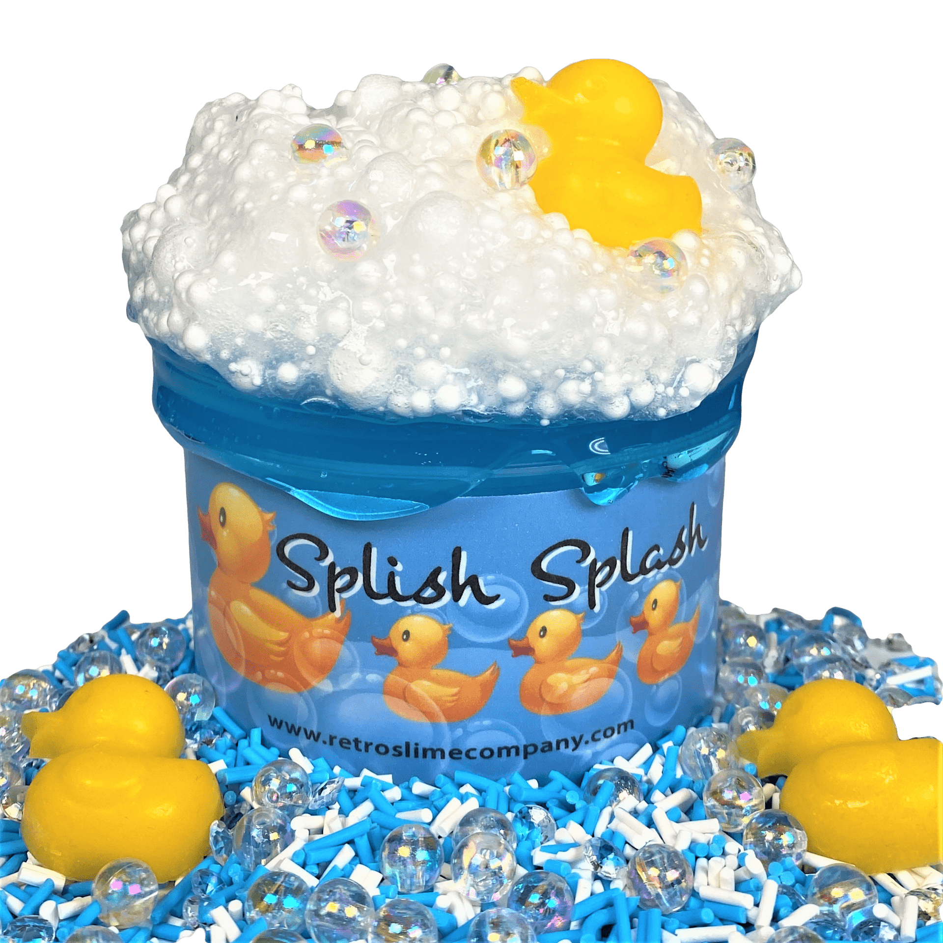 Splish Splash Clear Semifloam Slime - Retro Slime Company