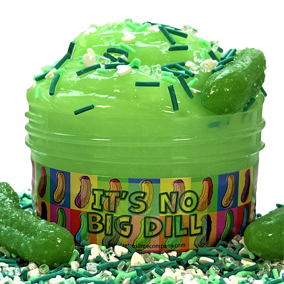 pickle_slime | Retro Slime Company | Slimes inspired by past trends.